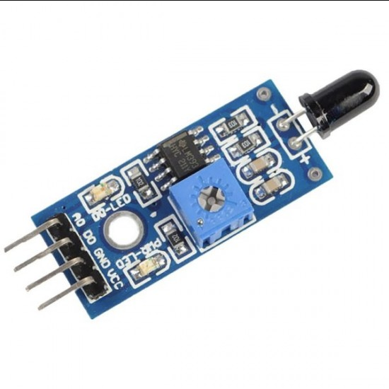 Fire or Flame Sensor Module (1 meter Range) - www.anilestore.com
