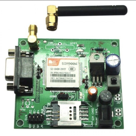 Sim900a gsm modem module with sma antenna | Anil Electronic Store